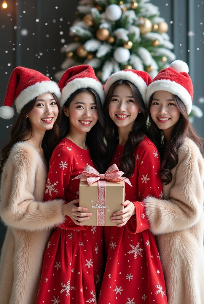 Stable Diffusion Prompt: Four beautiful Korean women and four handsome ...