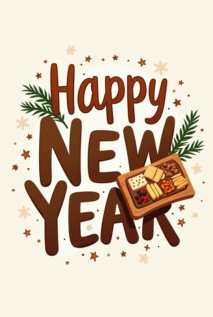 Stable Diffusion Prompt: Create a festive "Happy New Year" logo with ...