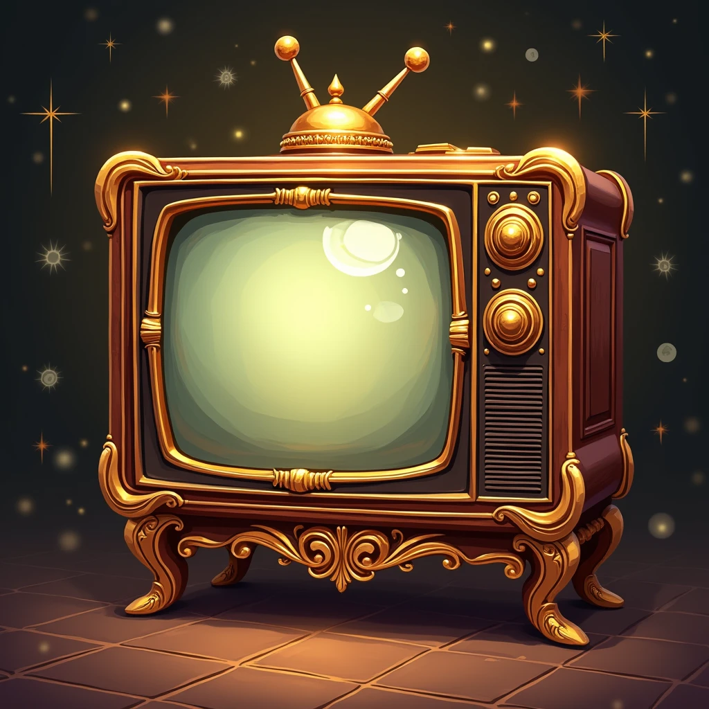 Stable Diffusion Prompt: Magical decorative TV illustration for ...