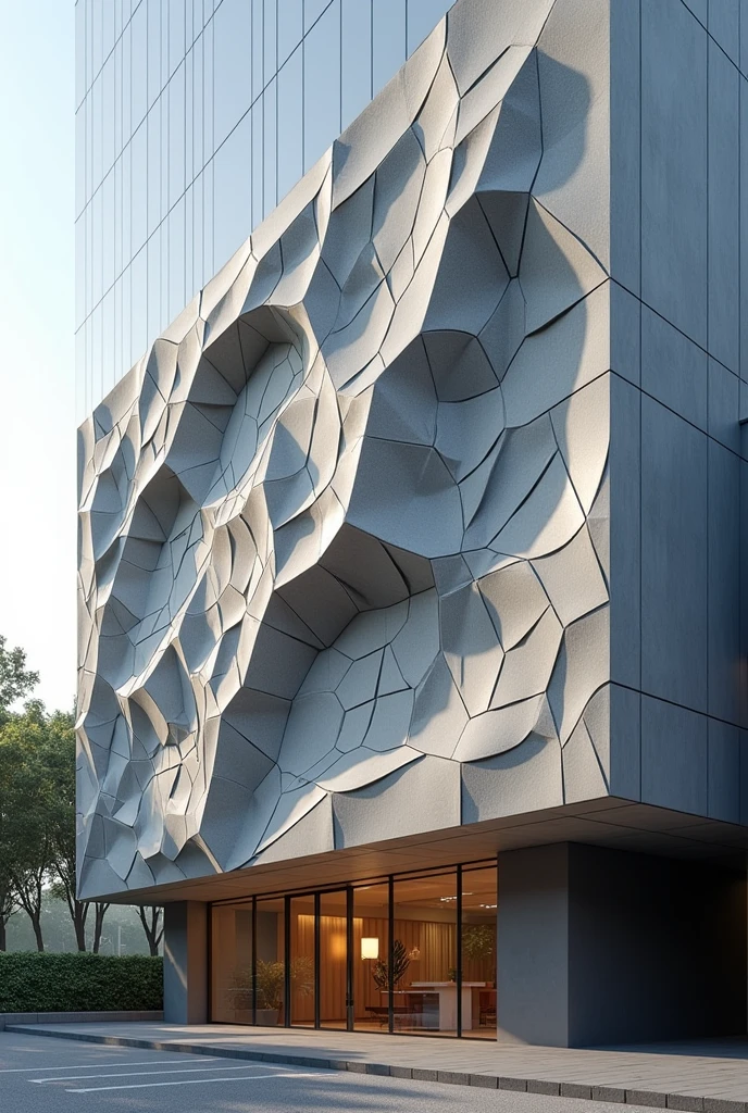 Stable Diffusion Prompt: 3D facade panels enhance building aesthetics ...