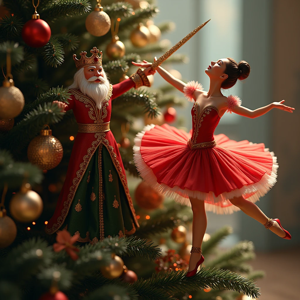 Stable Diffusion Prompt: Ballet "The Nutcracker": A red-dressed ...