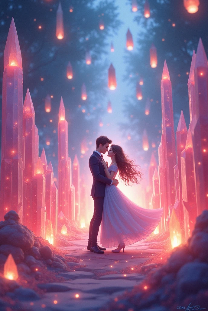 Stable Diffusion Prompt: Enchanting cover art for 'Memory of Crystals' book