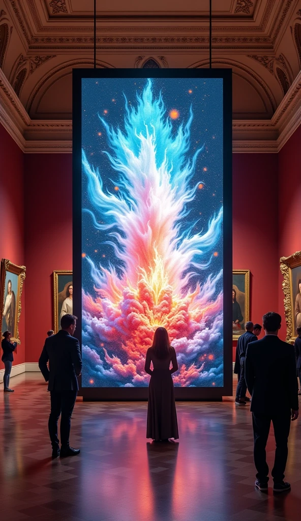 Stable Diffusion Prompt: I'm in the museum 、LED Panel、Artistic、Midea ...