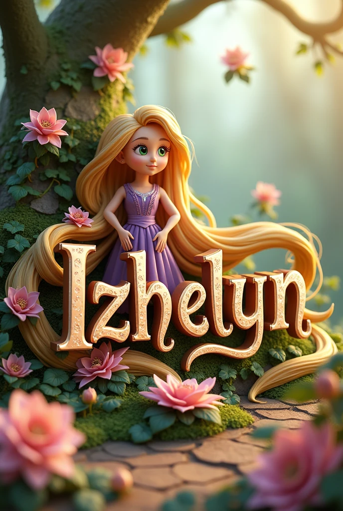 Stable Diffusion Prompt: 3D "IZHELYN" features Princess Rapunzel for ...