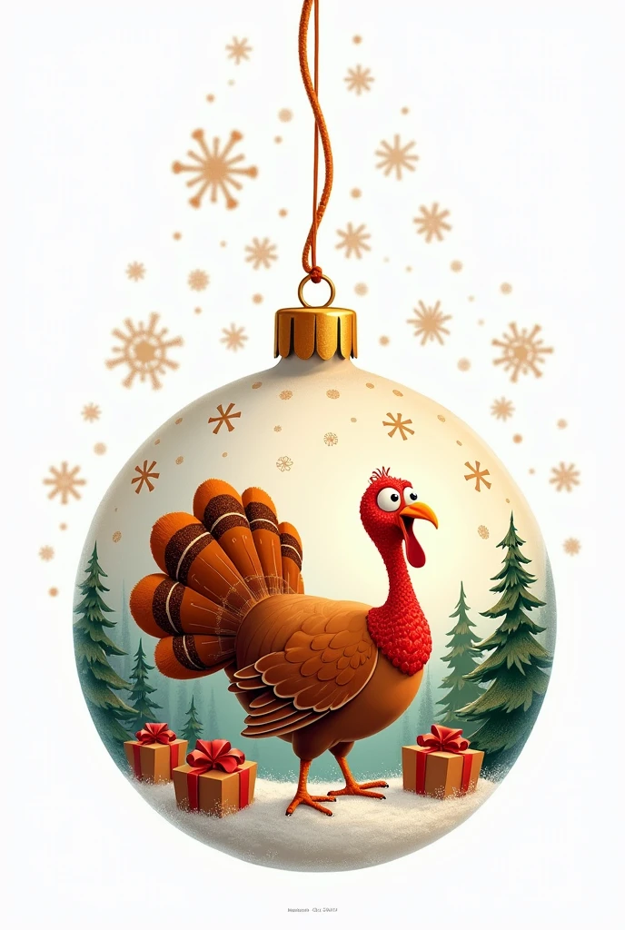 Stable Diffusion Prompt: Beautiful delicate Christmas ball on white ...