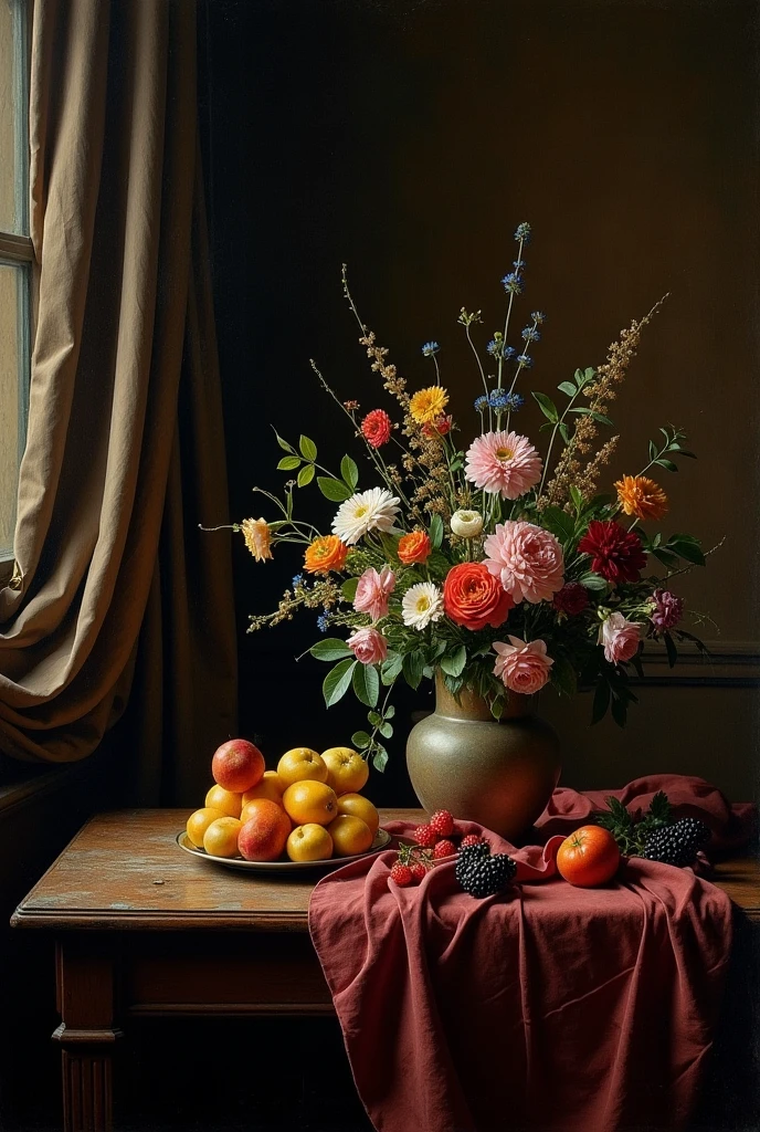 Stable Diffusion Prompt: Still life painting is an art genre that ...