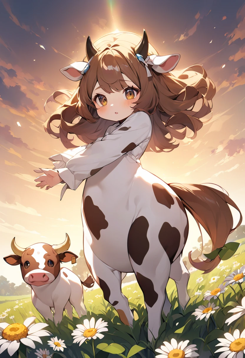 Stable Diffusion Prompt: Daisy the anthropomorphic cow charms with her ...