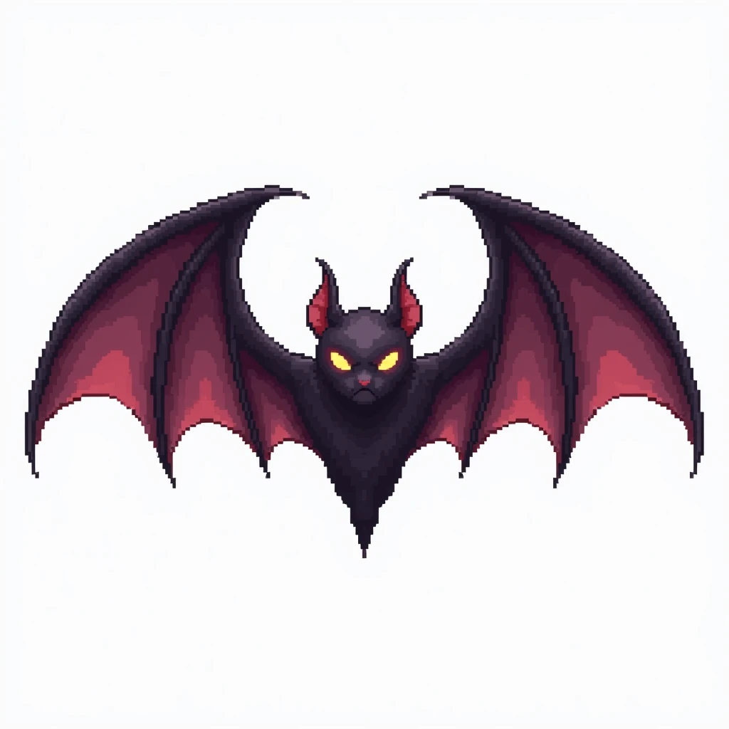 Stable Diffusion Prompt: Main menu fantasy bat icon for RPG Maker MZ game, ideal for RPG menus
