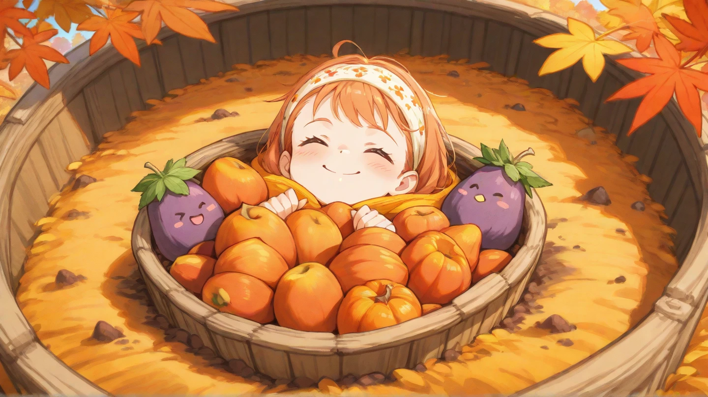 Stable Diffusion Prompt: Anime girls joyfully digging sweet potatoes ...