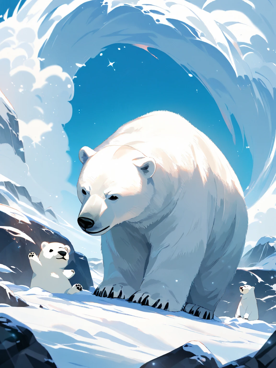 Stable Diffusion Prompt: Stunning high-resolution images of polar bears ...