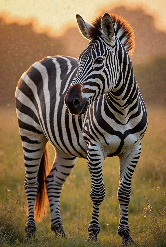 Stable Diffusion Prompt: Photo of a real zebra sticking the stripes on ...