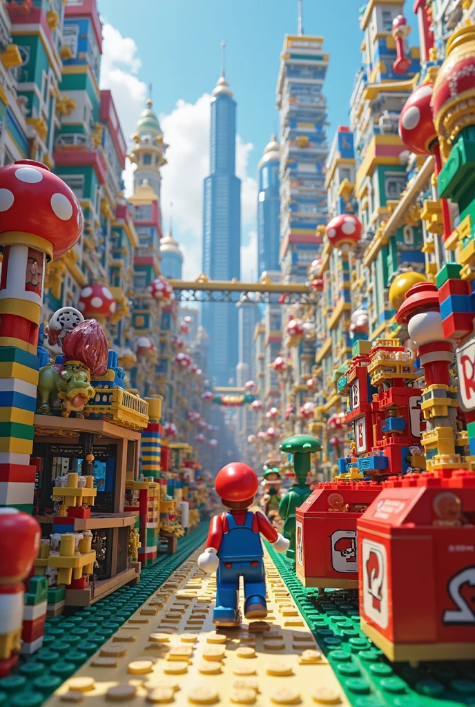 Stable Diffusion Prompt: City of giant Legos with a Mario Bros. theme ...