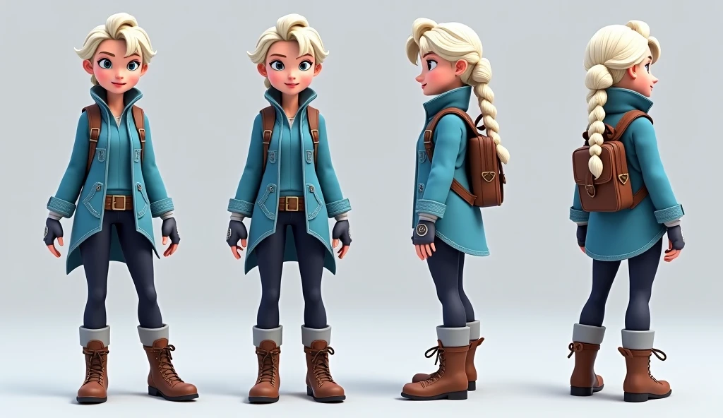 Stable Diffusion Prompt: Elsa as an adventurous full-body Frozen ...