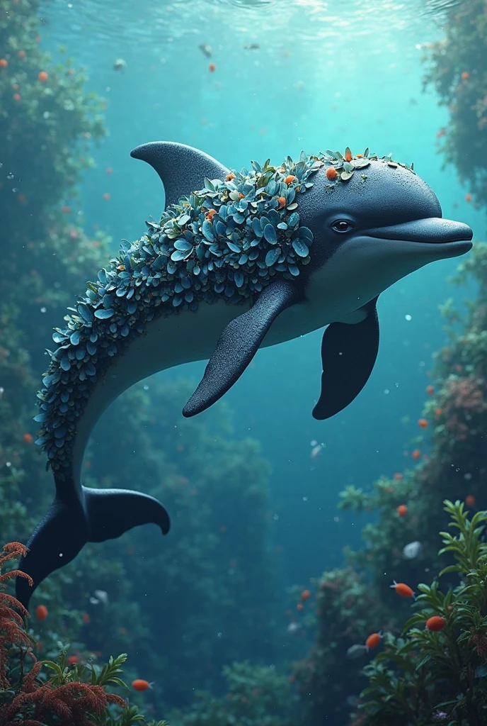 Stable Diffusion Prompt: Draw a dolphin covered in mussels for unique ...