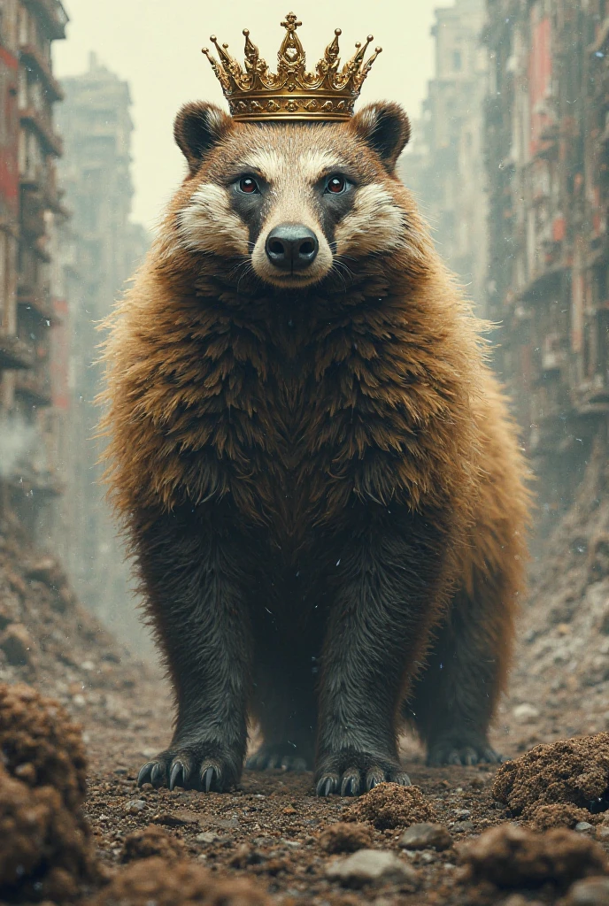 Stable Diffusion Prompt: Apocalyptic Badger with Crown: Epic Post ...