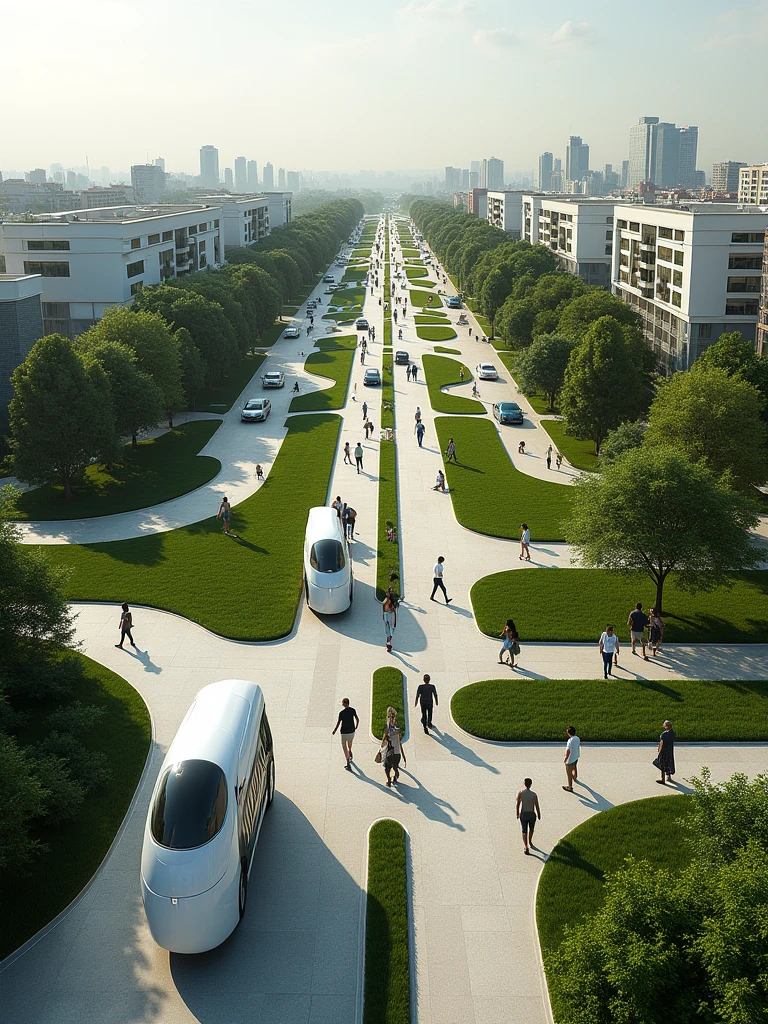 Stable Diffusion Prompt: Panoramic aerial view photograph of futuristic ...