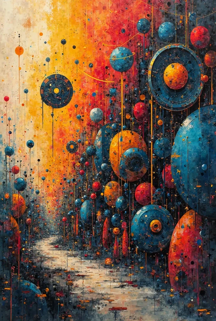 Stable Diffusion Prompt: Create an Abstract artwork that visually ...