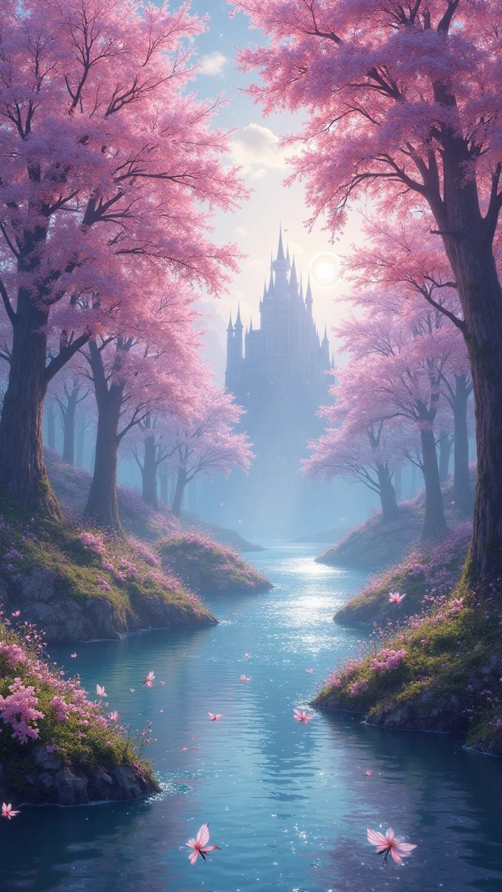 Stable Diffusion Prompt: Enchanting spring fantasy forest with glowing ...