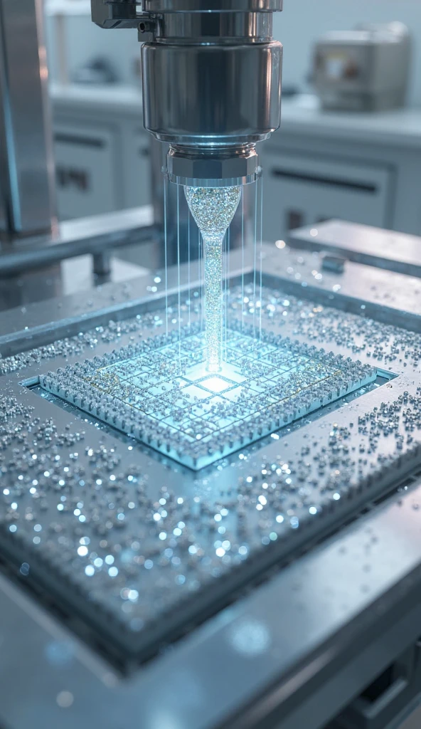 Stable Diffusion Prompt: Silicon wafer transformation into ...