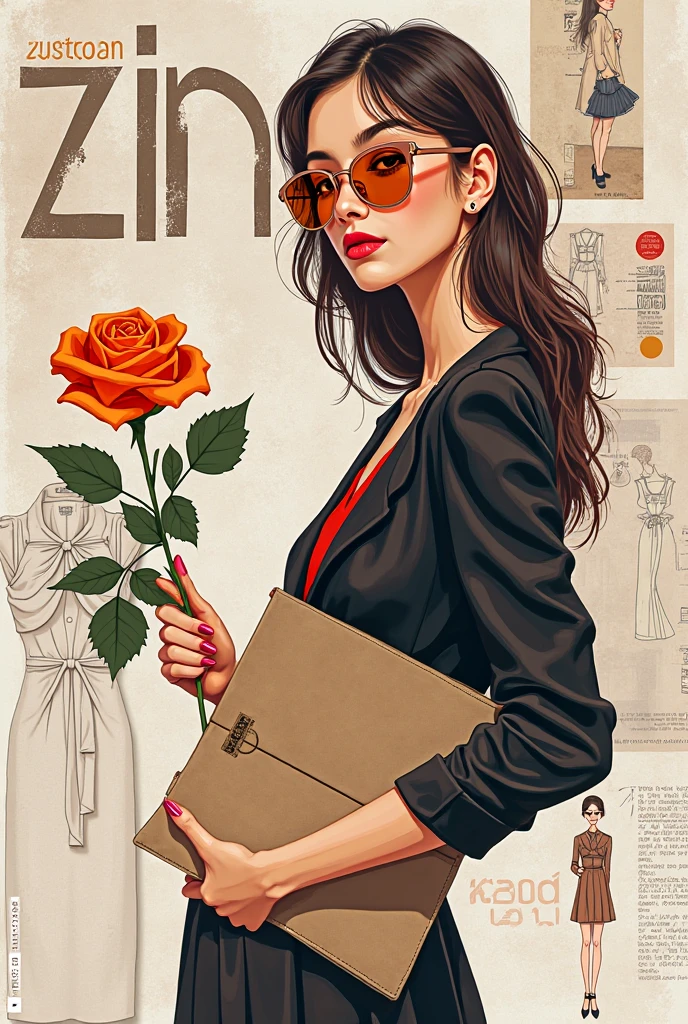 Stable Diffusion Prompt: A fashion logo with the letter "ZIN" in a ...