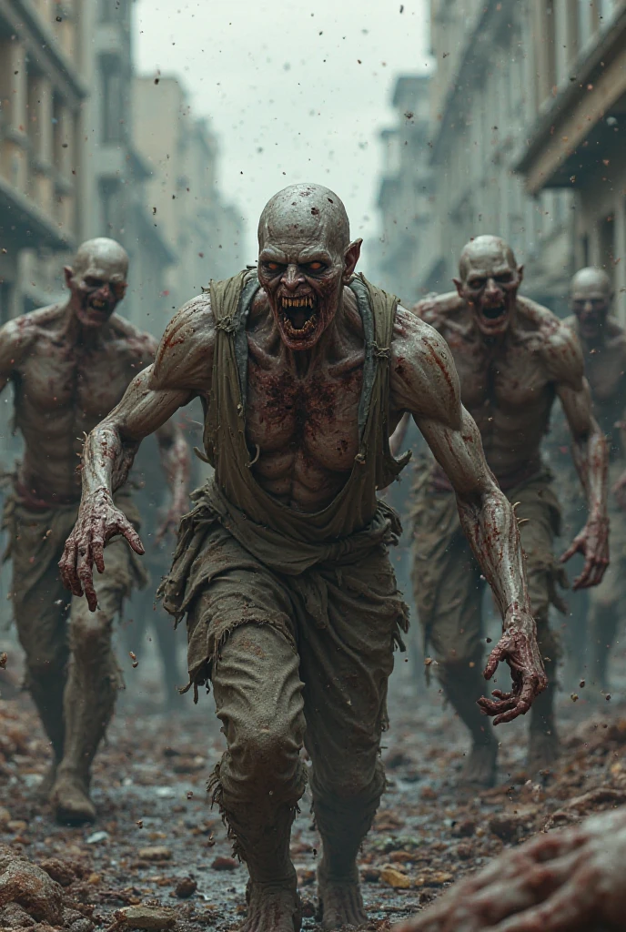 Stable Diffusion Prompt: Create a realistic image of of zombies, Strong ...