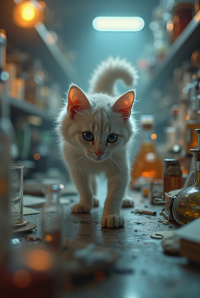Stable Diffusion Prompt: Cat in the Laboratory: Exploring Feline ...