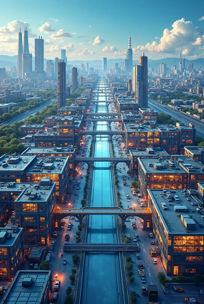 Stable Diffusion Prompt: Illustration of diverse manufacturing ...