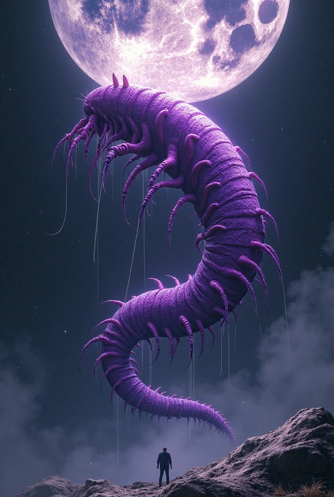 Stable Diffusion Prompt: Giant bright purple slug with spider legs ...
