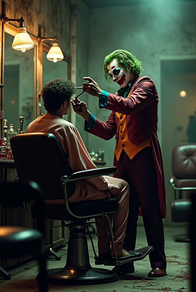 Stable Diffusion Prompt: Joker Barber offers expert haircut services ...