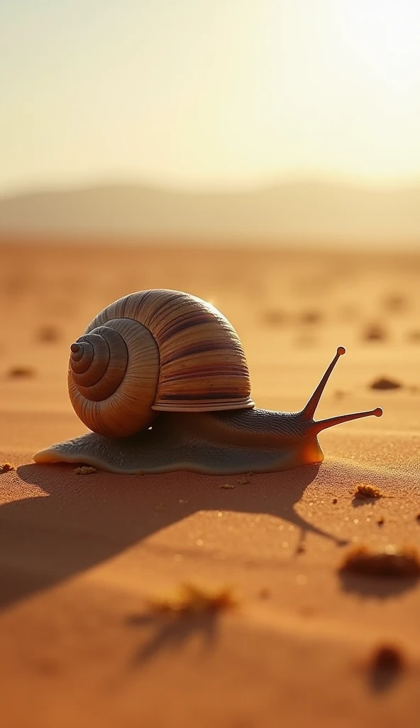 Stable Diffusion Prompt: Giant African snail shell in open terrain—nature’s slow giant