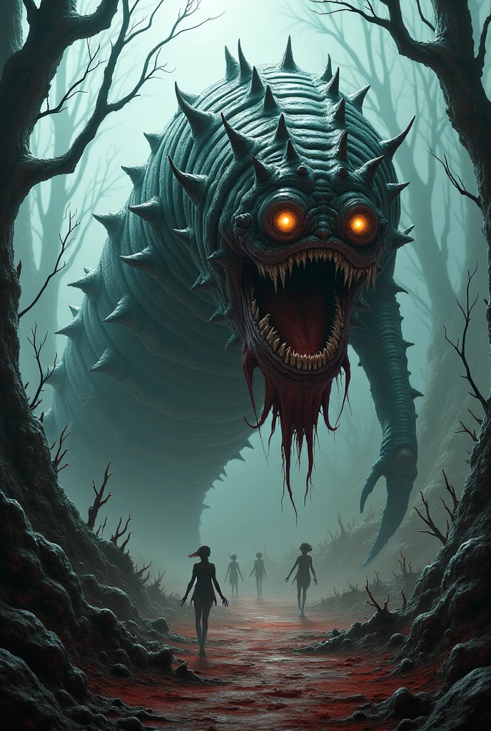 Stable Diffusion Prompt: Explore the eerie tale of a demonic caterpillar's curse