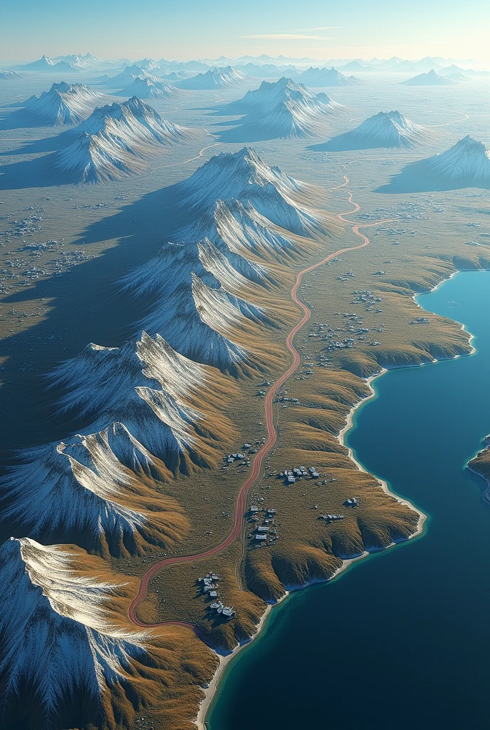 Stable Diffusion Prompt: Explore Russia's vast territory, complex borders, and regions