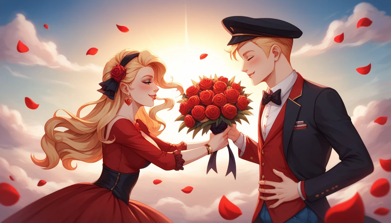 Stable Diffusion Prompt: Romantic couple sharing a heartfelt moment in ...
