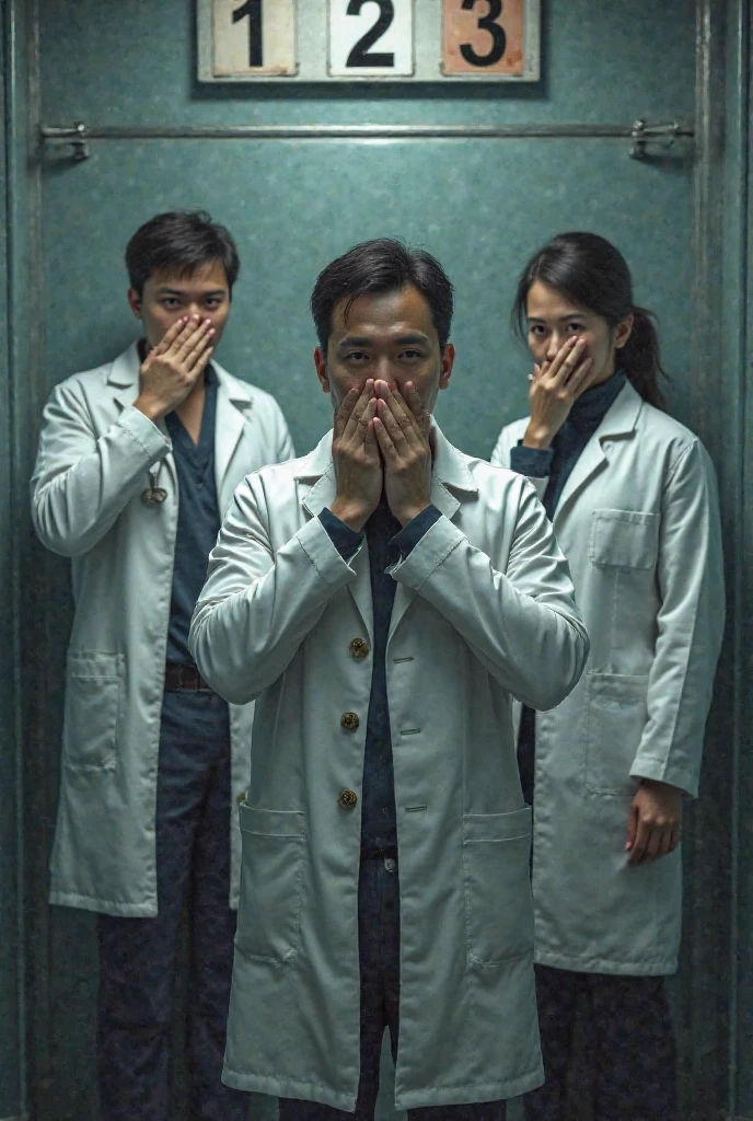 Stable Diffusion Prompt: Three doctors appear, with one in front ...