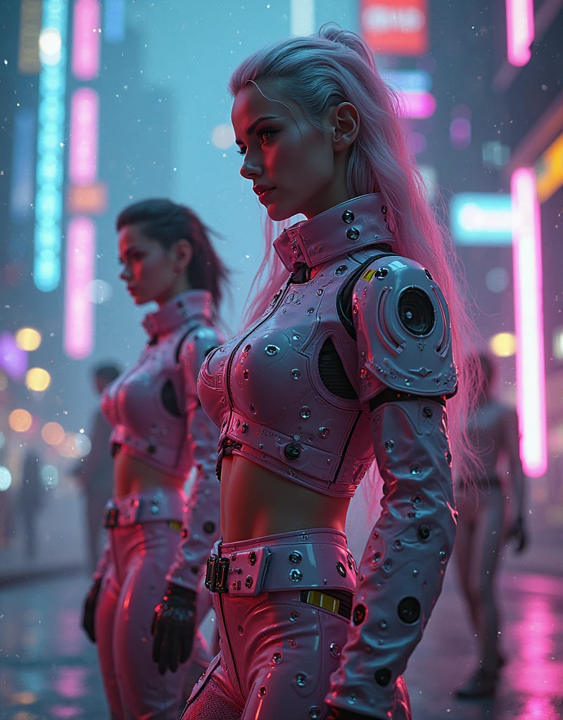 Stable Diffusion Prompt: Futuristic cyberpunk character selection ...