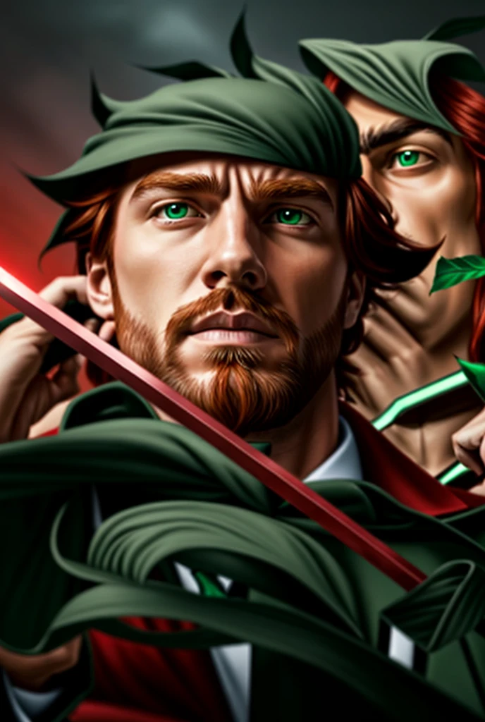 Stable Diffusion Prompt: Red-haired man wearing a green suit ...