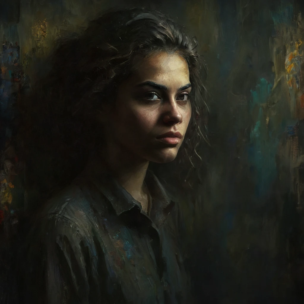 Stable Diffusion Prompt: Closeup editorial of a detailed 21-year-old ...