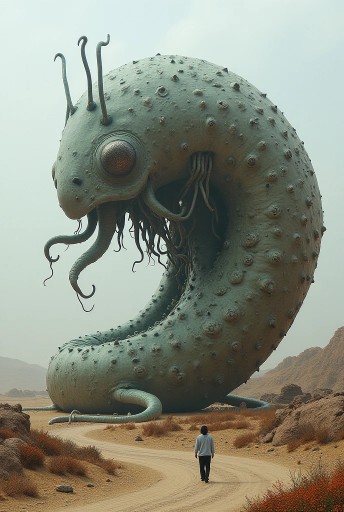 Stable Diffusion Prompt: Perplexity Slug Sculpture