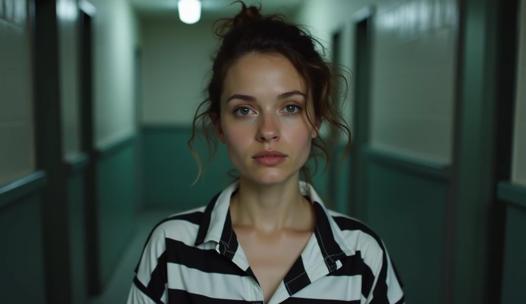 Stable Diffusion Prompt: Transgender male in prison attire showcases ...