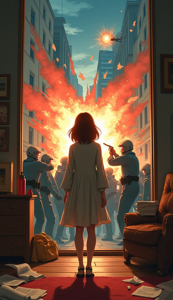Stable Diffusion Prompt: Natalie Portman at home imagining a violent ...