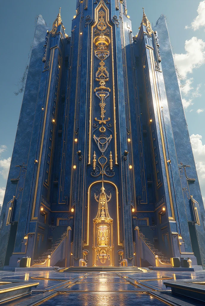 Stable Diffusion Prompt: Elegant navy blue and metallic gold jewelry ...