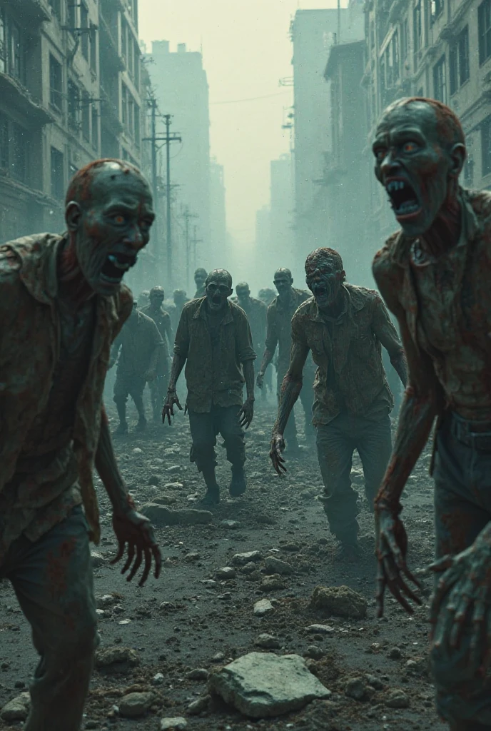 Stable Diffusion Prompt: Zombie attack