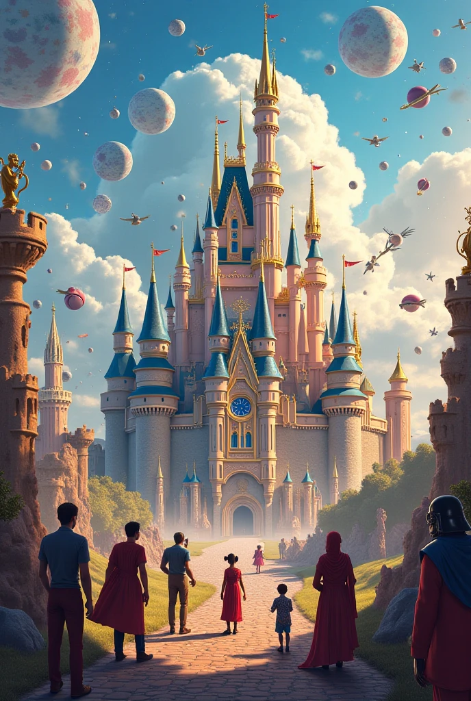 Stable Diffusion Prompt: Disney's major mergers boosted content and ...