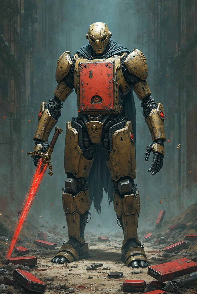 Stable Diffusion Prompt: Futuristic smartphone with arms, legs, sword ...