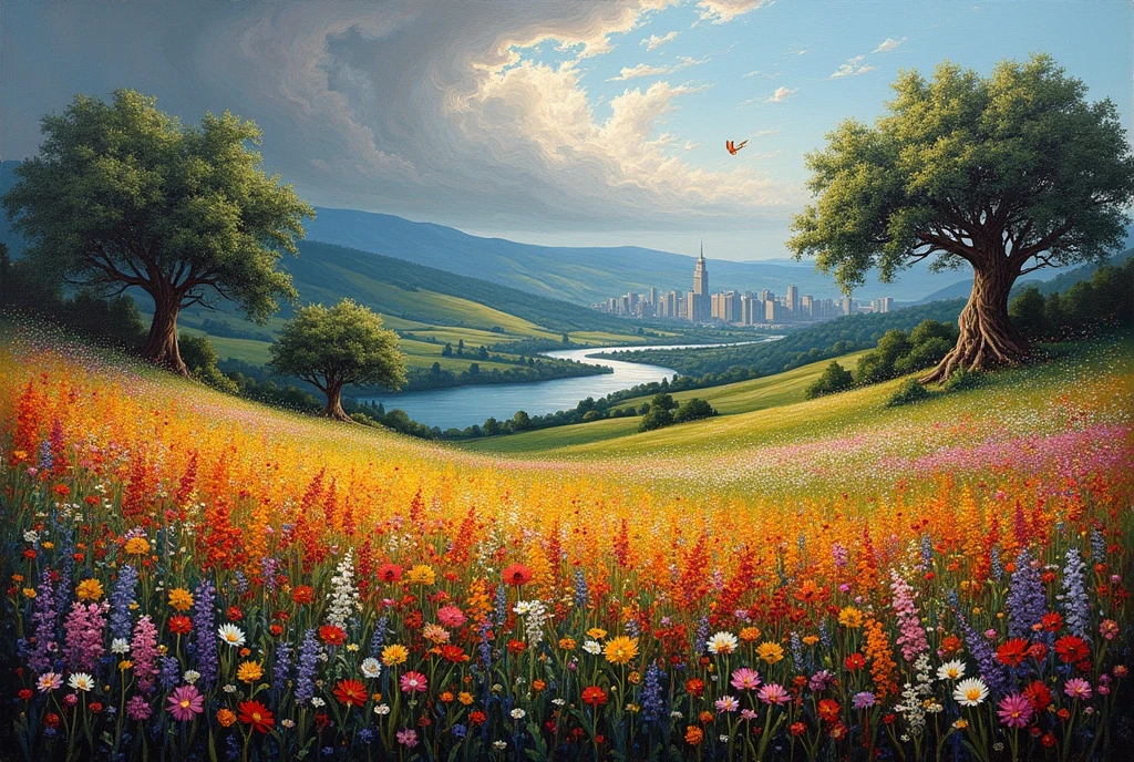 Stable Diffusion Prompt: Create vibrant, colorful oil paintings for ...