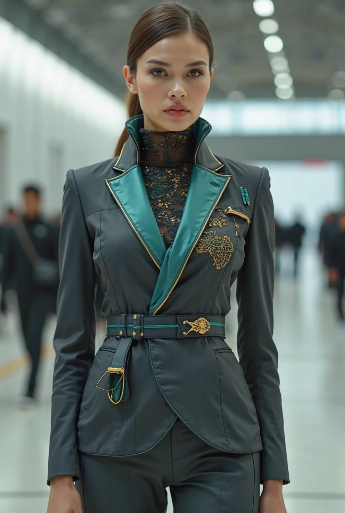 Stable Diffusion Prompt: Aviation avant-garde uniform for flight ...