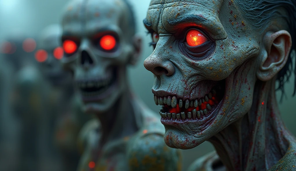 Stable Diffusion Prompt: Zombies silently recognize me, not with hatred ...