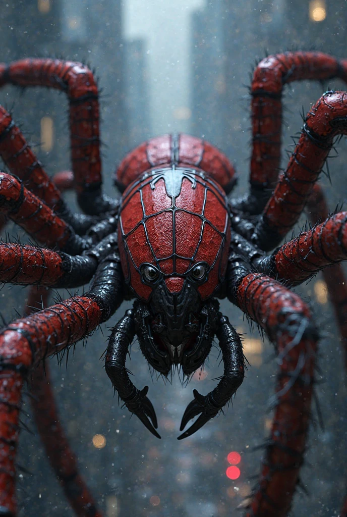 Stable Diffusion Prompt: Red Spider with Spider-Man Logo: Unique Spider ...