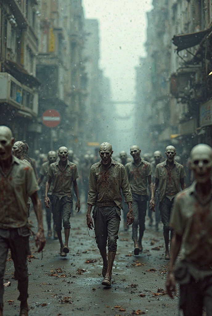 Stable Diffusion Prompt: Urban zombie apocalypse: chaotic streets ...