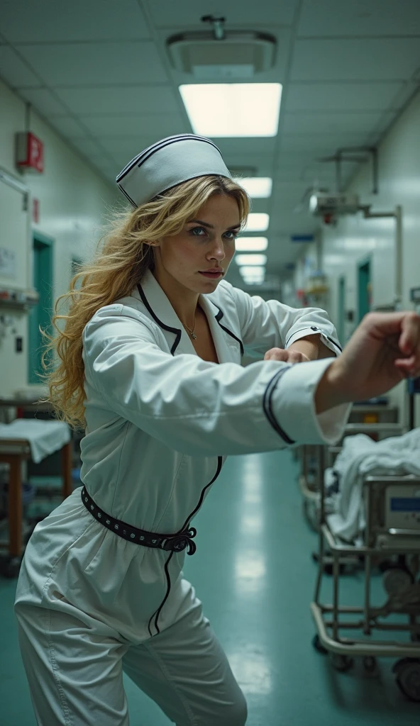 Stable Diffusion Prompt: Fierce female fighter in stylish nurse uniform ...
